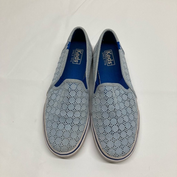 Keds | Shoes | Keds Light Blue Slip On Sneakers Size 7 | Poshmark
